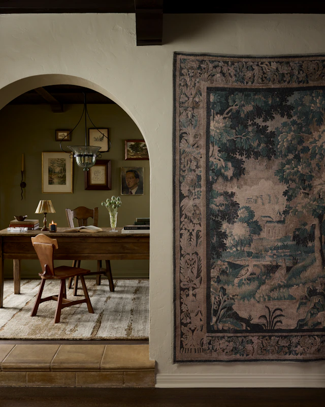 Hollyhock Printed Tapestry Rug | Joon Loloi